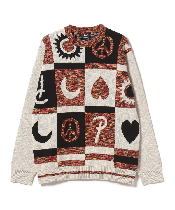 BEAMS(ビームス)PATTA / Jacquard Crayon Knitted Sweater BEAMS(ビームス)PATTA / Jacquard Crayon Knitted Sweater