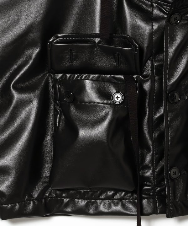 BEAMS（ビームス）AiE / Short Cape - Synthetic Leather（ブルゾン ブルゾン）通販｜BEAMS