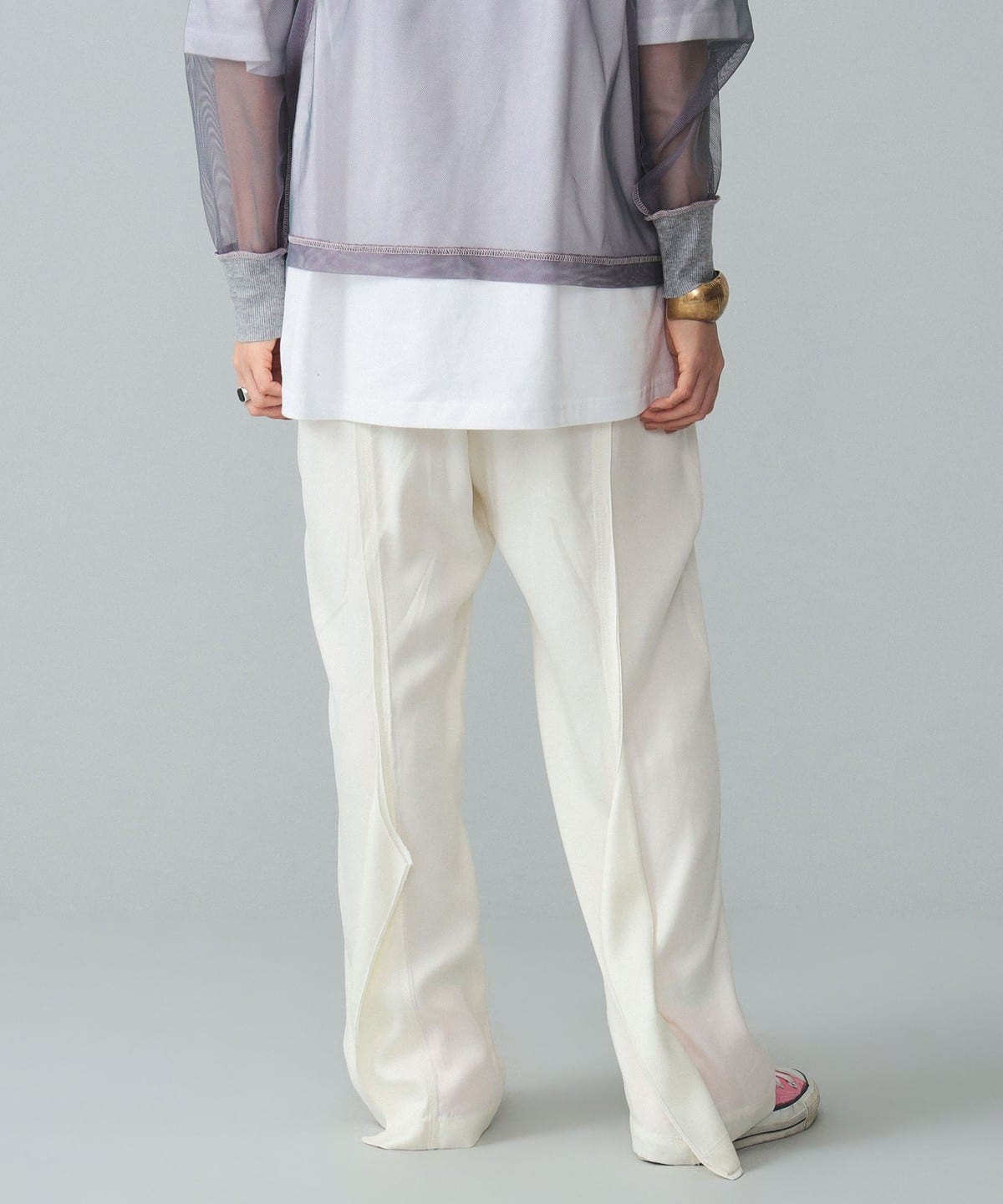 BEAMS BOY（ビームス ボーイ）maturely / Fibril Satin Pants（パンツ カジュアルパンツ）通販｜BEAMS