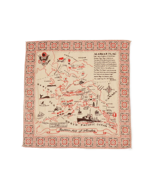 BEAMS BOY BEAMS BOY BINDU / Map Print Bandana 24FW (Wallets ...
