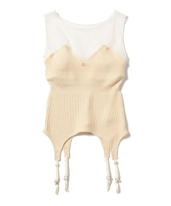 BEAMS COUTURE BEAMS COUTURE couture lingerie / garter belt boucle knit ...