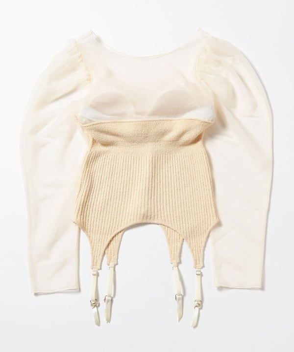 BEAMS COUTURE BEAMS COUTURE couture lingerie / garter belt boucle knit ...