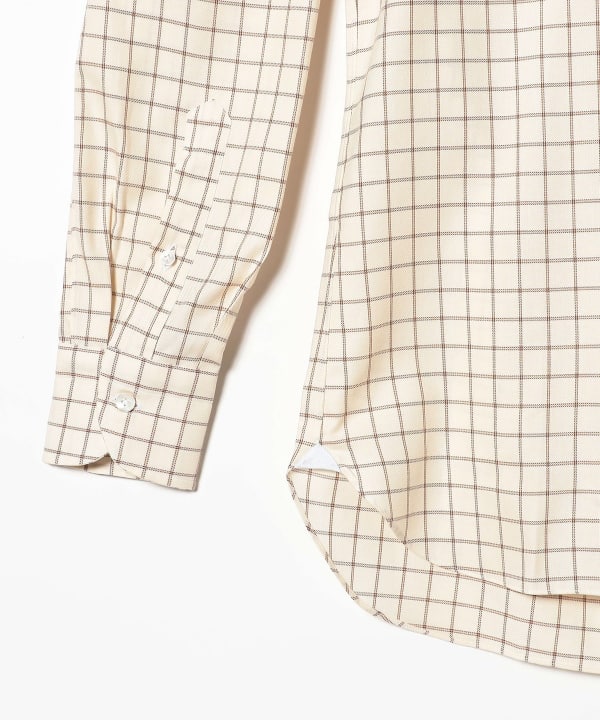 BEAMS F BEAMS ERRICO FORMICOLA / HUMFRHY Cotton wool window pane tab ...