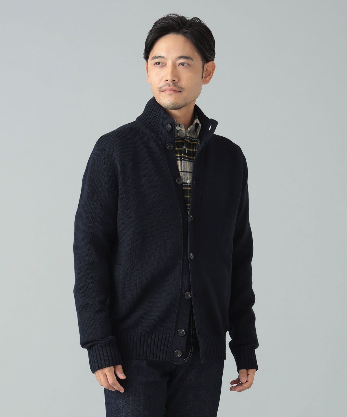 BEAMS F（ビームスF）ZANONE / CHIOTO 5ゲージ スタンドカラー カーディガン（トップス カーディガン）通販｜BEAMS
