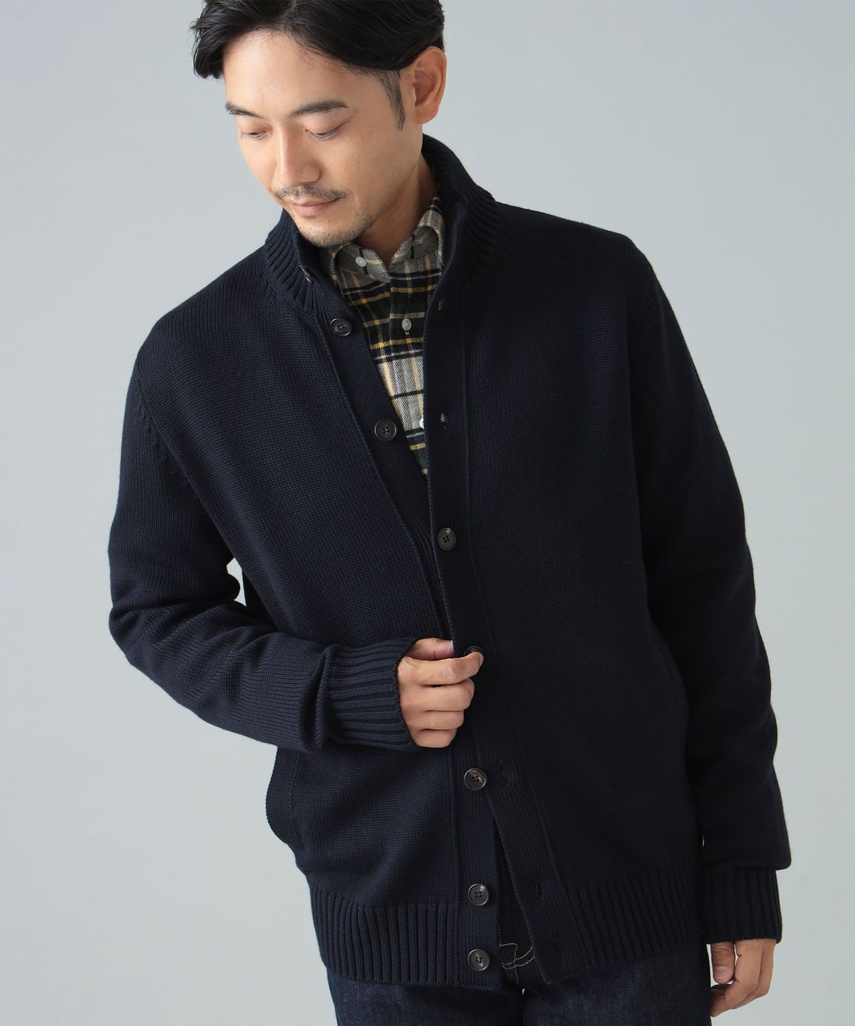 BEAMS F（ビームスF）ZANONE / CHIOTO 5ゲージ スタンドカラー カーディガン（トップス カーディガン）通販｜BEAMS