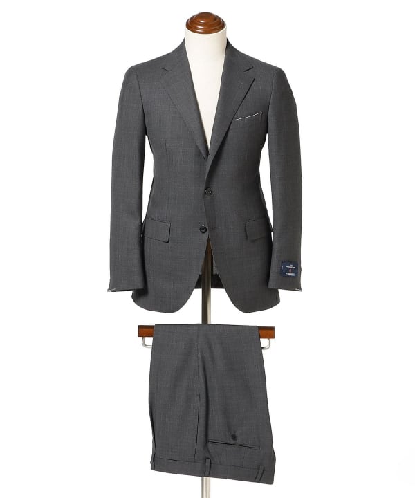 BEAMS F(ビームスF)Ermenegildo Zegna ウール ソリッド スーツ BEAMS F(ビームスF)Ermenegildo Zegna ウール ソリッド スーツ
