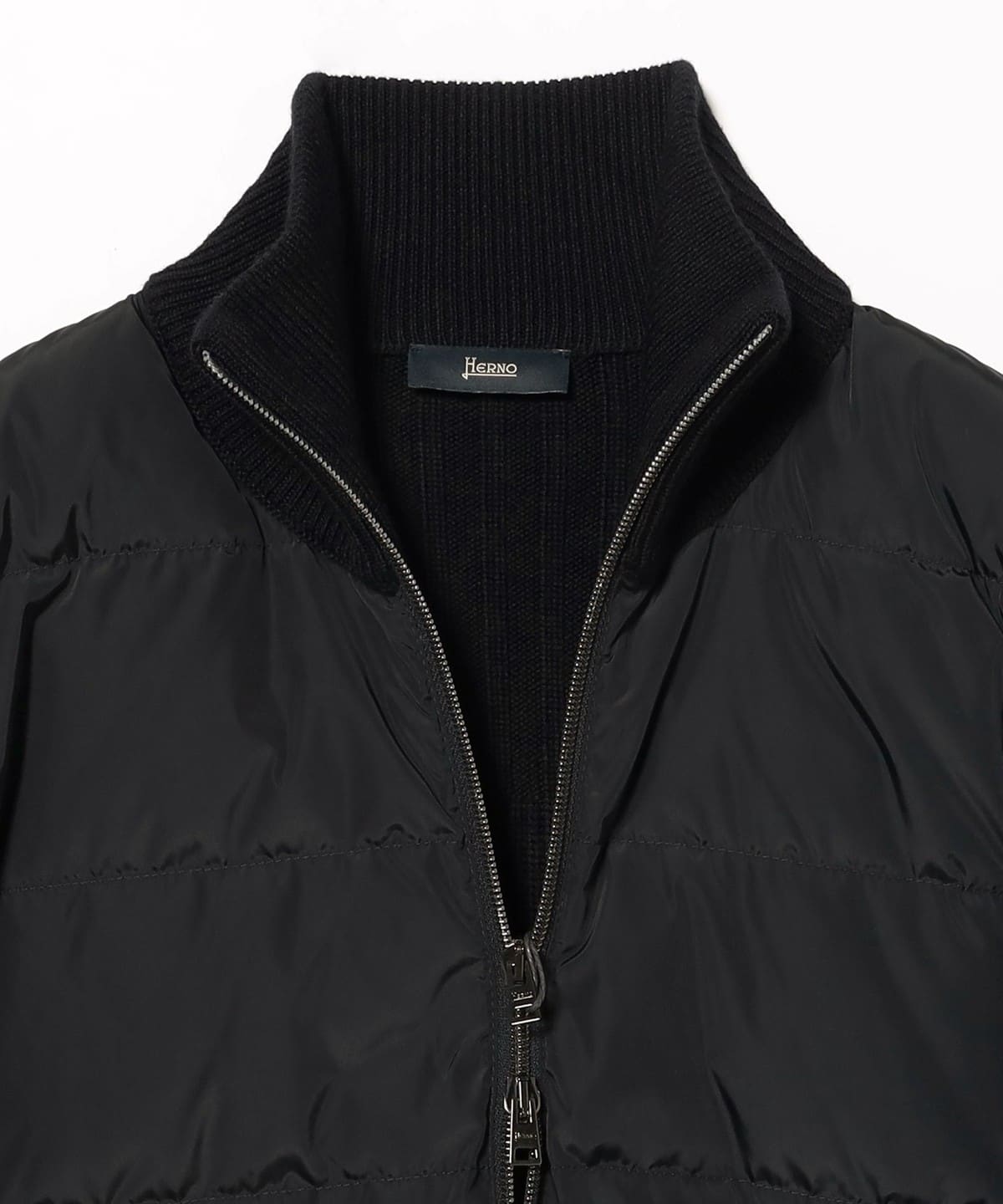 BEAMS F（ビームスF）HERNO / コンビネーション ニットダウン ブルゾン（ブルゾン ダウンジャケット）通販｜BEAMS