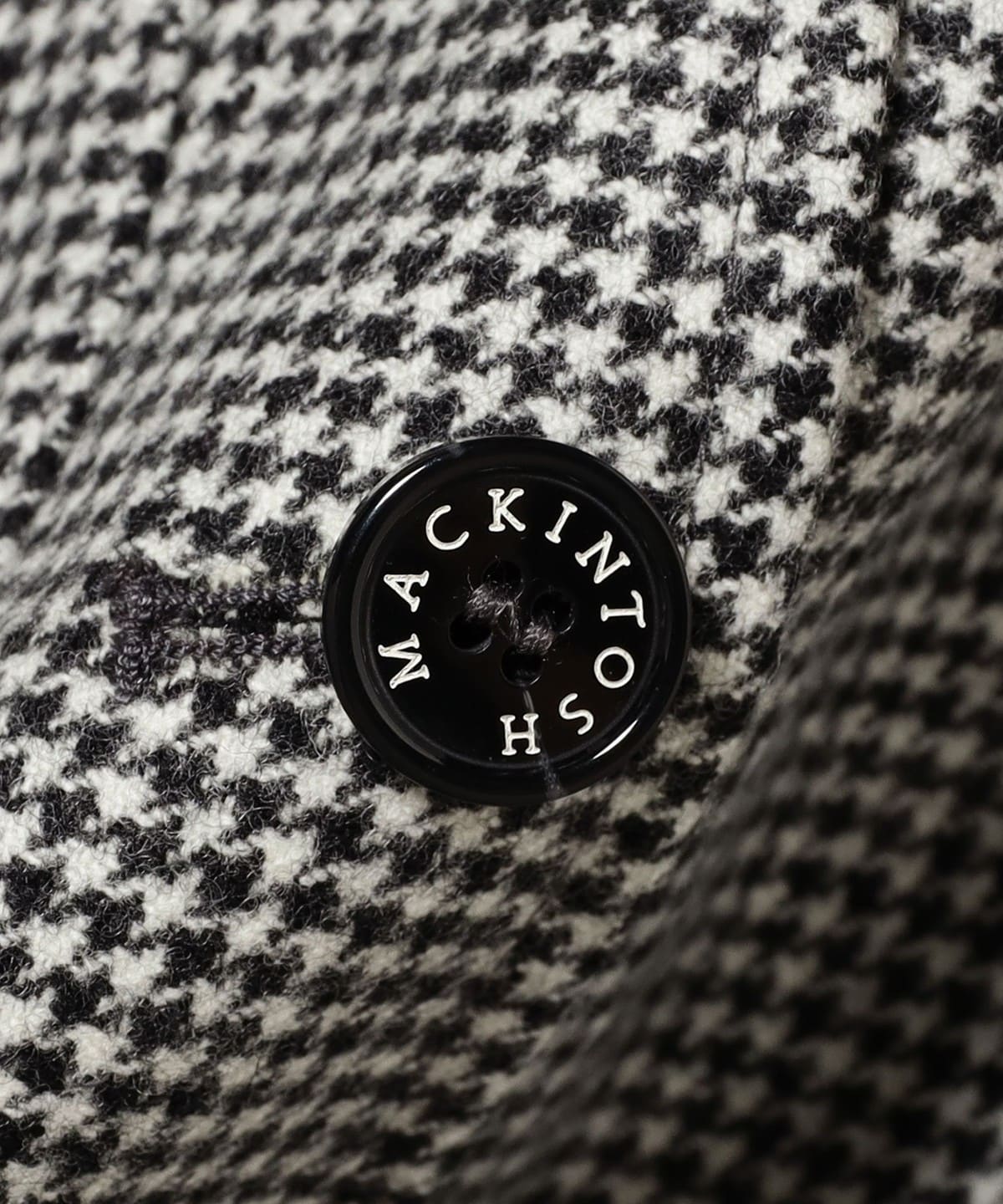 BEAMS F（ビームスF）【別注】MACKINTOSH / BALFIELD ウール ハウンドトゥース ラグランスリーブ バルカラーコート（コート ステンカラーコート）通販｜BEAMS