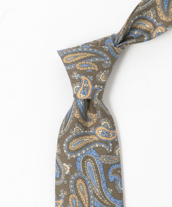 BEAMS BEAMS F ROSS MILANO / Linen paisley pattern tie (suit/tie) mail ...
