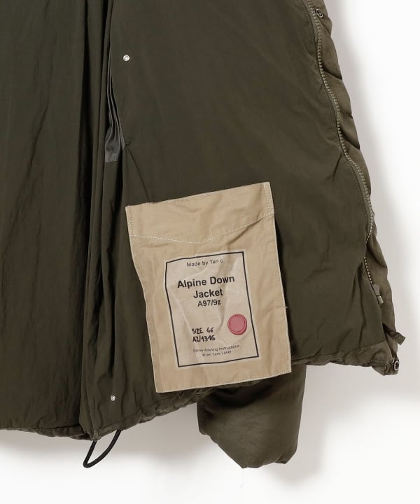 Brilla per il gusto（ブリッラ ペル イル グスト）Ten c / ALPINE DOWN JACKET ガーメントダイ ...