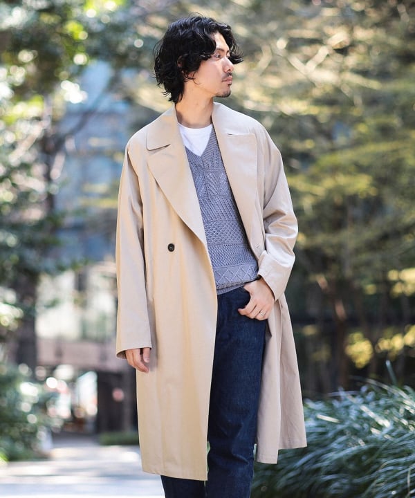 Brilla per il gusto（ブリッラ ペル イル グスト）【10/23値下げ】【WEB限定】【別注】hevo / BRINDISI コットンギャバジン ダブルブレスト コート ...