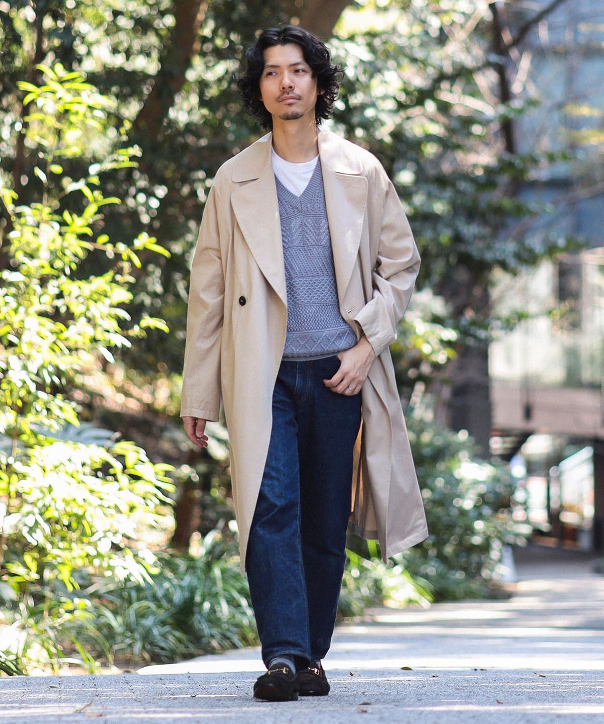 Brilla per il gusto（ブリッラ ペル イル グスト）【10/23値下げ】【WEB限定】【別注】hevo / BRINDISI コットンギャバジン ダブルブレスト コート ...