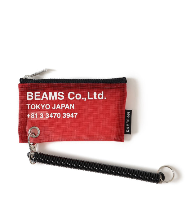 bPr BEAMS (bPr BEAMS) Nylon Mesh Logo Pouch XS (Wallets and Small Items ...