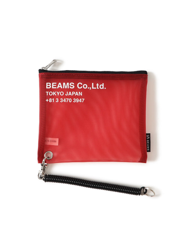 bPr BEAMS (bPr BEAMS) Nylon Mesh Logo Pouch S (Wallets & Accessories ...