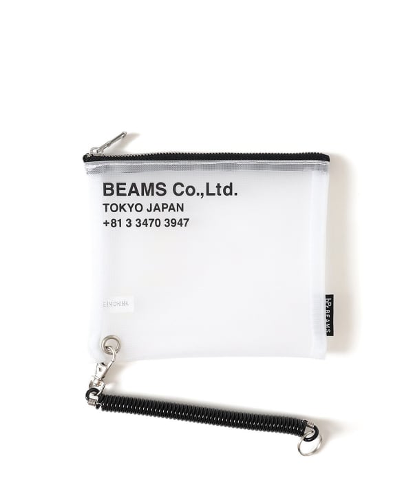 bPr BEAMS (bPr BEAMS) Nylon Mesh Logo Pouch S (Wallets & Accessories ...
