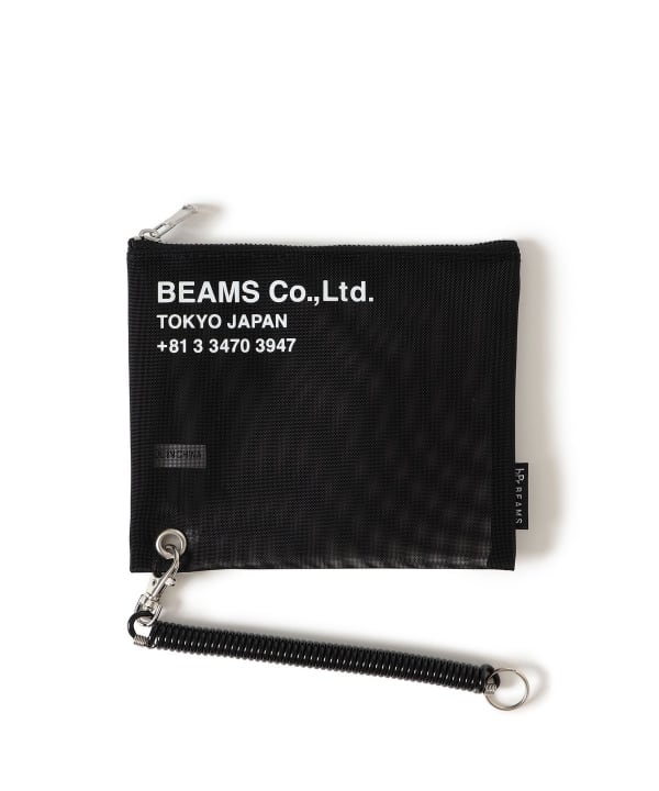 bPr BEAMS (bPr BEAMS) Nylon Mesh Logo Pouch S (Wallets & Accessories ...