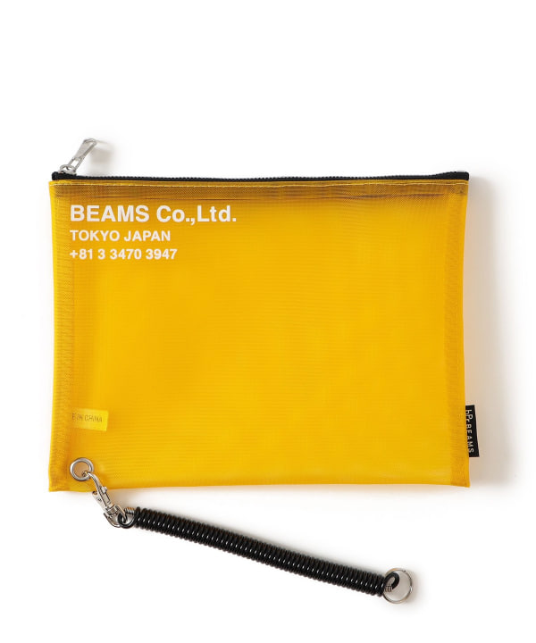 bPr BEAMS (bPr BEAMS) Nylon Mesh Logo Pouch M (Wallets & Accessories ...