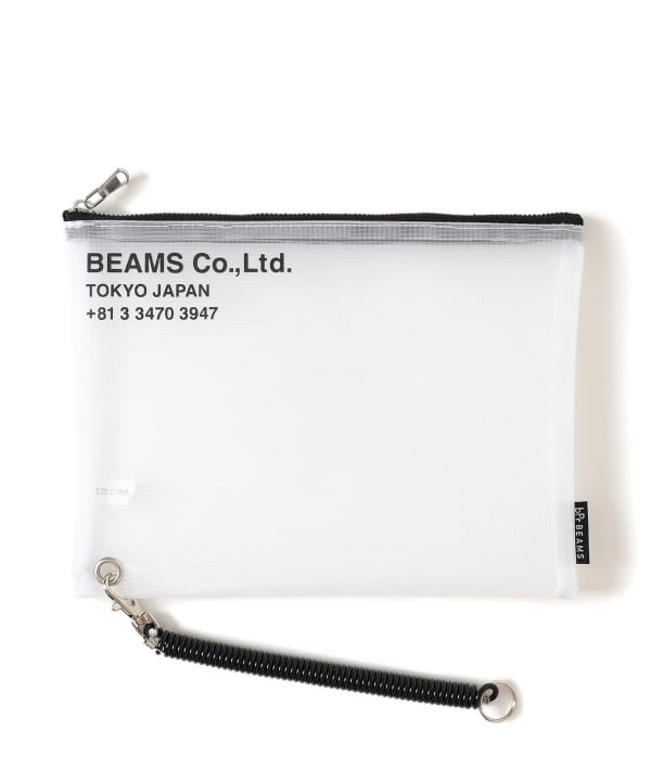 bPr BEAMS (bPr BEAMS) Nylon Mesh Logo Pouch M (Wallets & Accessories ...