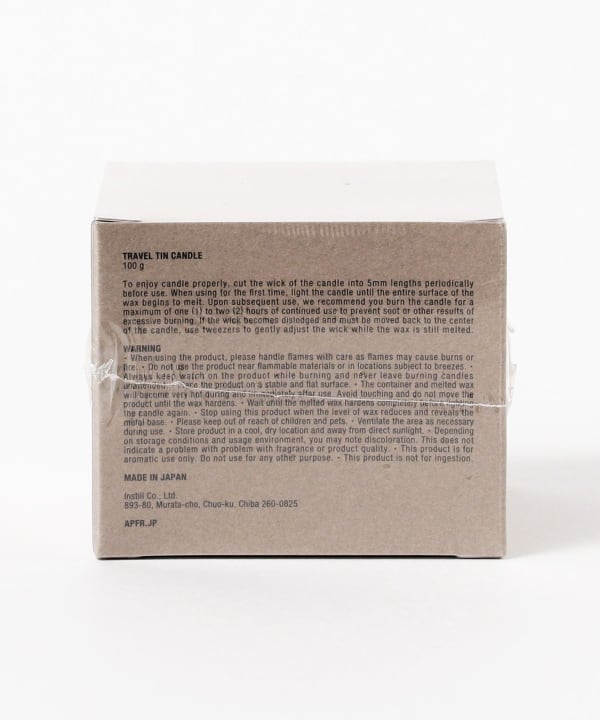 bPr BEAMS（bPrビームス）APFR / TRAVEL TIN CANDLE（インテリア お香・ルームフレグランス）通販｜BEAMS