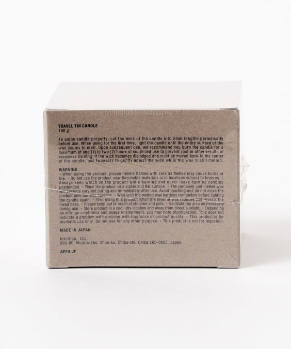 bPr BEAMS（bPrビームス）APFR / TRAVEL TIN CANDLE（インテリア お香・ルームフレグランス）通販｜BEAMS