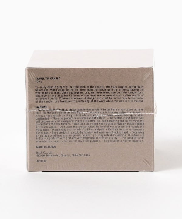 bPr BEAMS（bPrビームス）APFR / TRAVEL TIN CANDLE（インテリア お香・ルームフレグランス）通販｜BEAMS