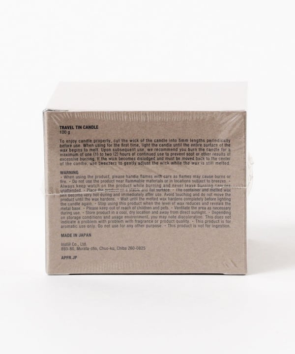 bPr BEAMS（bPrビームス）APFR / TRAVEL TIN CANDLE（インテリア お香・ルームフレグランス）通販｜BEAMS
