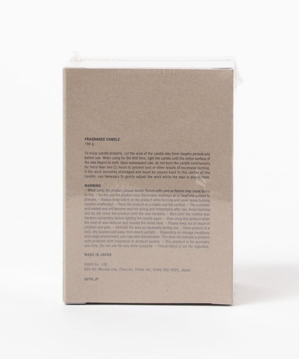 bPr BEAMS（bPrビームス）APFR / FRAGRANCE CANDLE（インテリア お香・ルームフレグランス）通販｜BEAMS