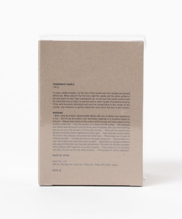 bPr BEAMS（bPrビームス）APFR / FRAGRANCE CANDLE（インテリア お香・ルームフレグランス）通販｜BEAMS