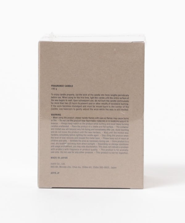 bPr BEAMS（bPrビームス）APFR / FRAGRANCE CANDLE（インテリア お香・ルームフレグランス）通販｜BEAMS