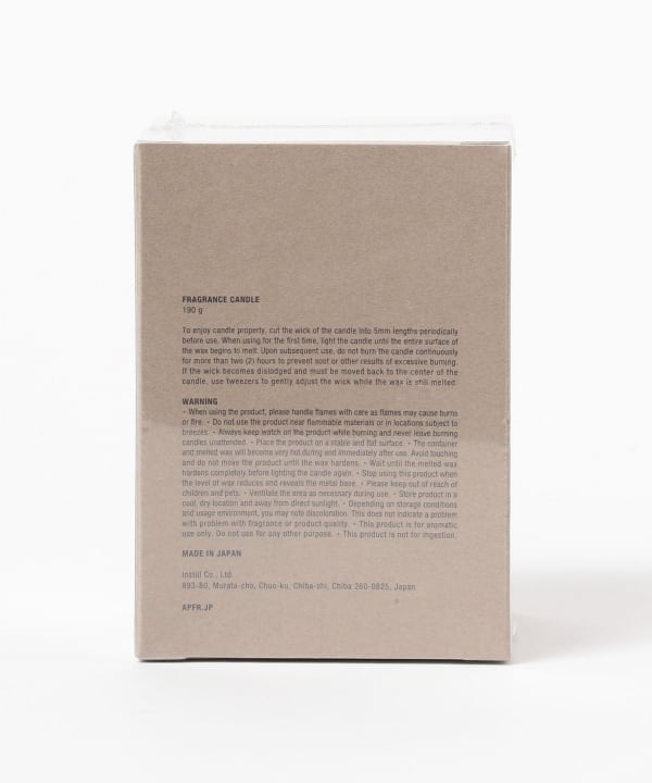bPr BEAMS（bPrビームス）APFR / FRAGRANCE CANDLE（インテリア お香・ルームフレグランス）通販｜BEAMS