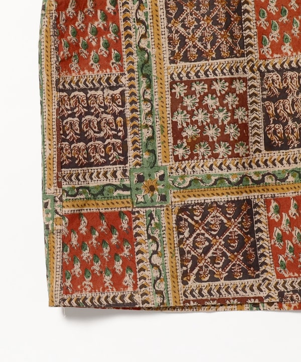 BEAMS PLUS (BEAMS PLUS) Open Collar Block Print Plant (Shirts, Blouses ...