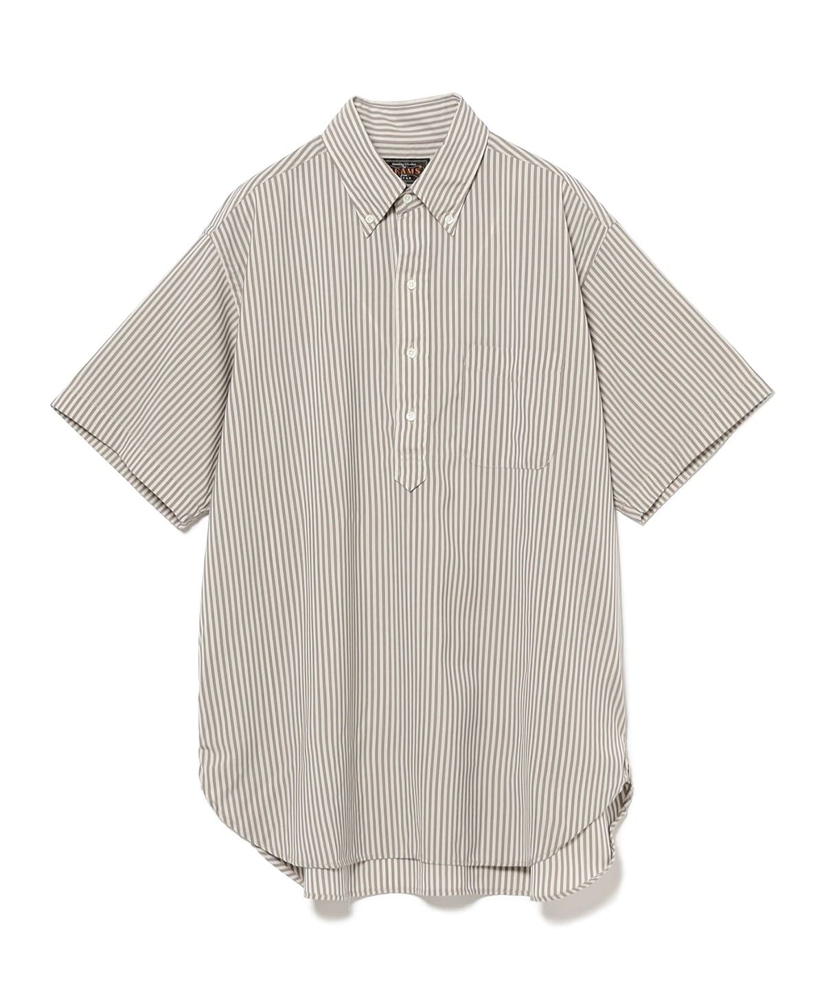 BEAMS PLUS（ビームス プラス）B.D. Pullover Classic-fit Wool Stripe（シャツ・ブラウス ...