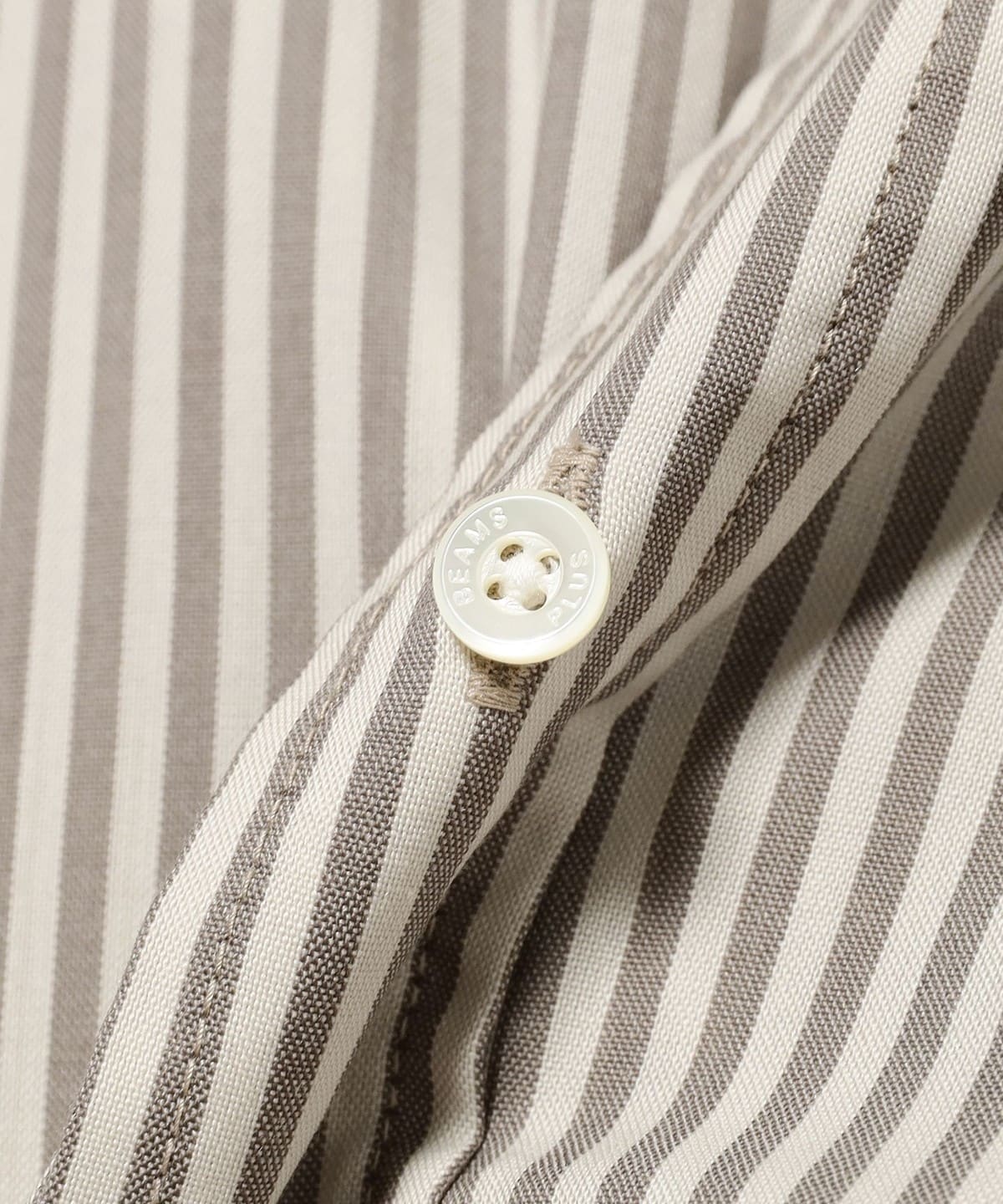 BEAMS PLUS（ビームス プラス）B.D. Pullover Classic-fit Wool Stripe（シャツ・ブラウス ...