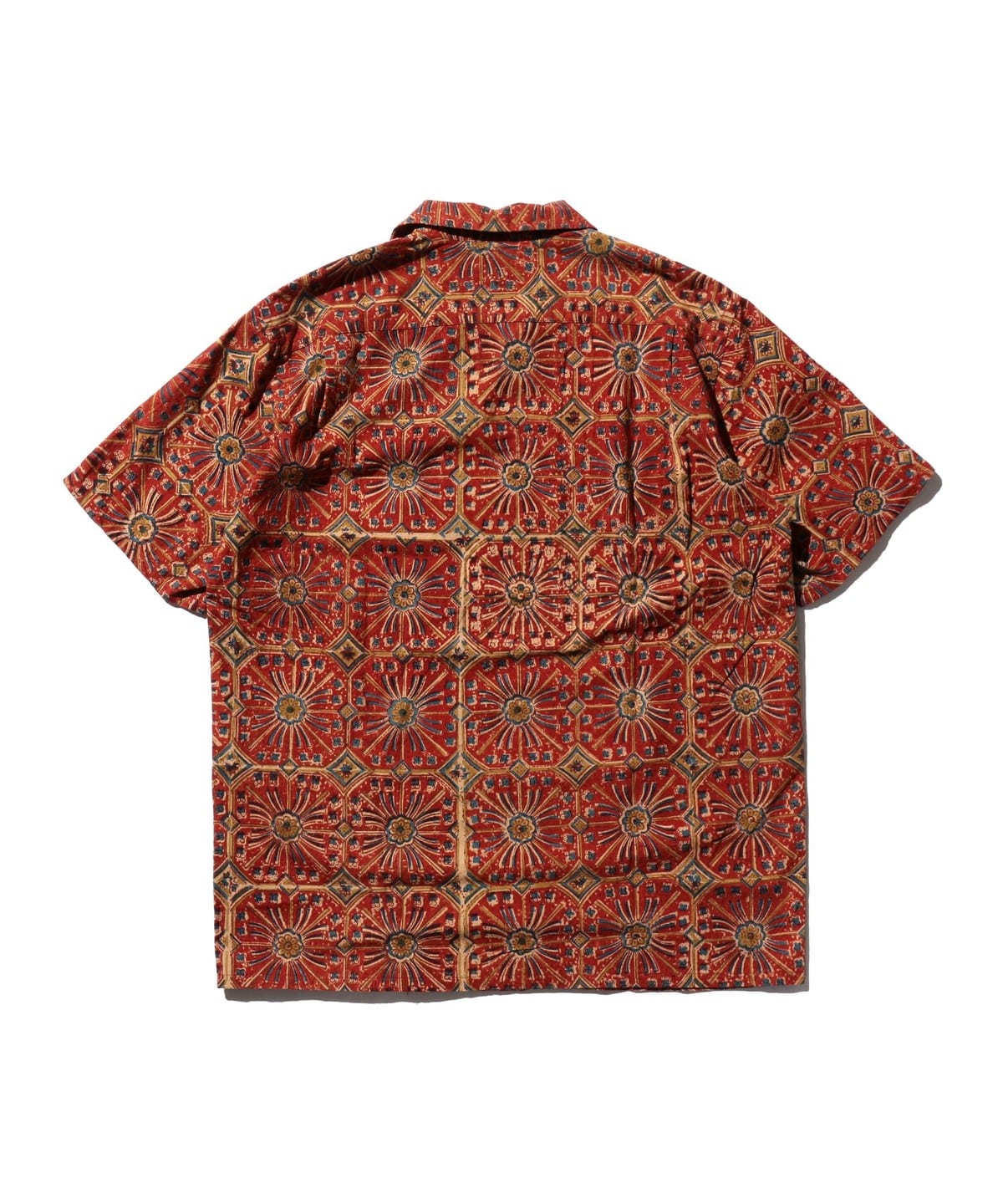 BEAMS PLUS（ビームス プラス）【タイムセール】Open Collar Block Print Flower（シャツ・ブラウス ...