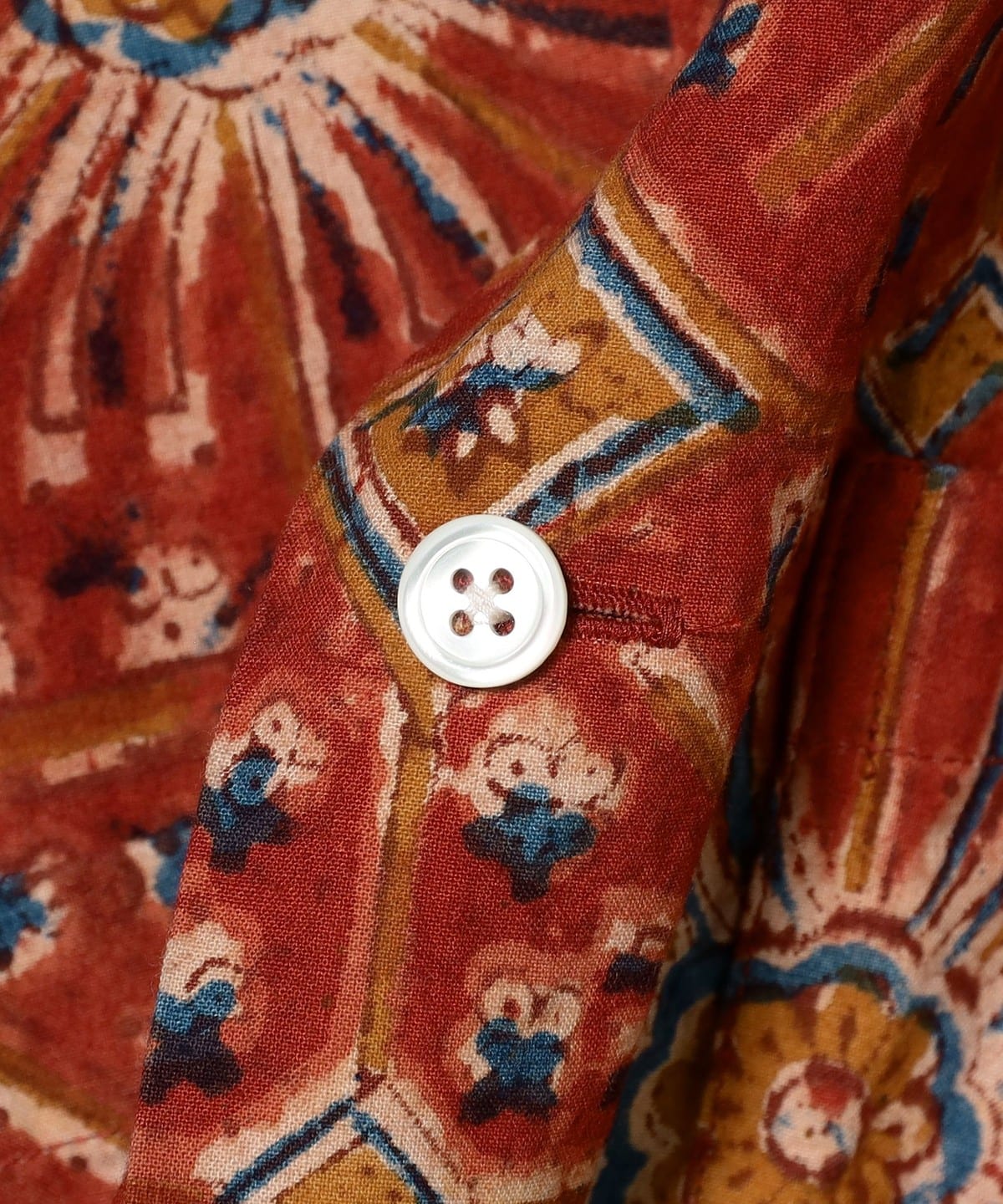 BEAMS PLUS（ビームス プラス）【タイムセール】Open Collar Block Print Flower（シャツ・ブラウス ...