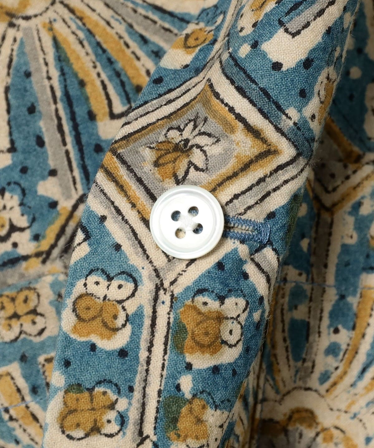 BEAMS PLUS（ビームス プラス）【タイムセール】Open Collar Block Print Flower（シャツ・ブラウス ...