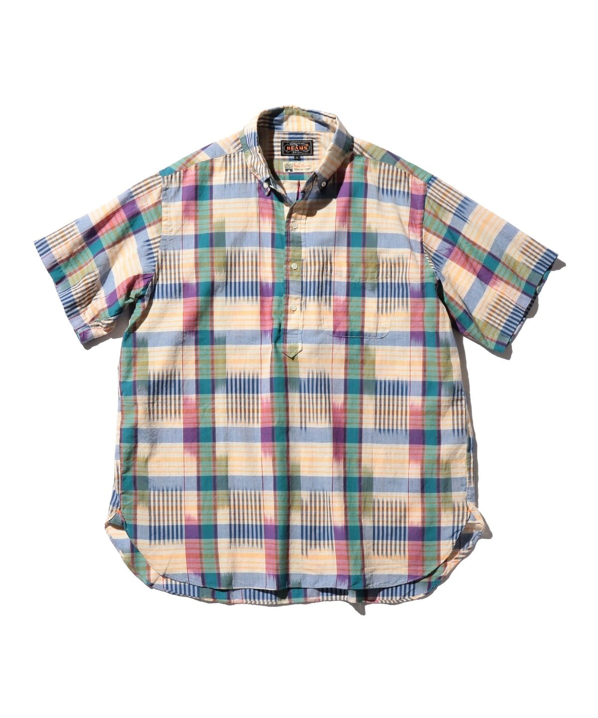 BEAMS PLUS（ビームス プラス）B.D. Pullover Classic-fit Ikat Madras（シャツ・ブラウス ...