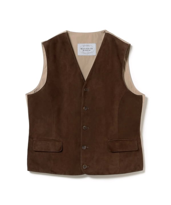 BEAMS PLUS (BEAMS PLUS) KENNETH FIELD / Iron Vest Goat Leather (Tops ...