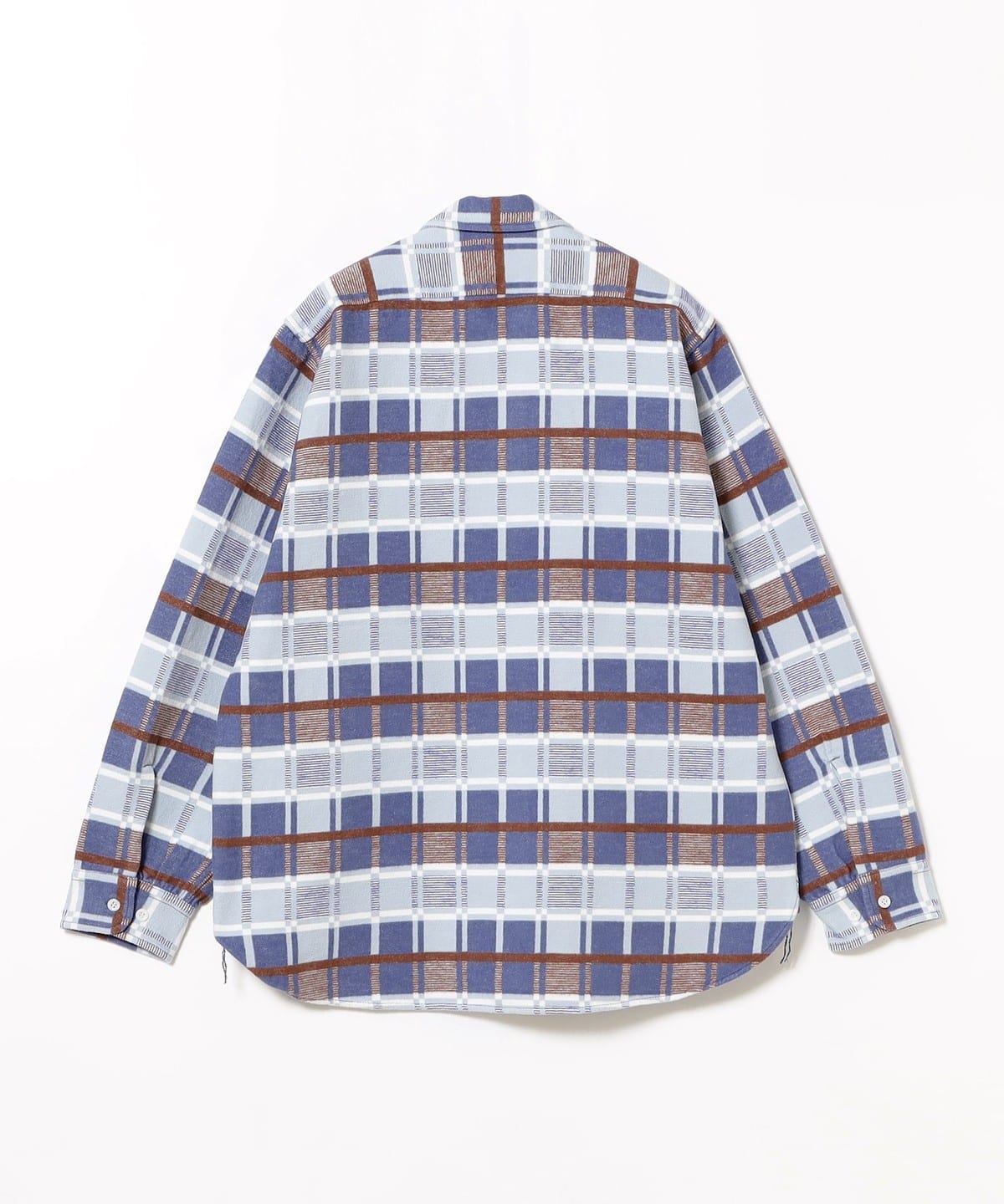 BEAMS PLUS BEAMS PLUS / WORK Classic Fit Block Plaid Jacquard（襯衫・罩衫 休閒 ...