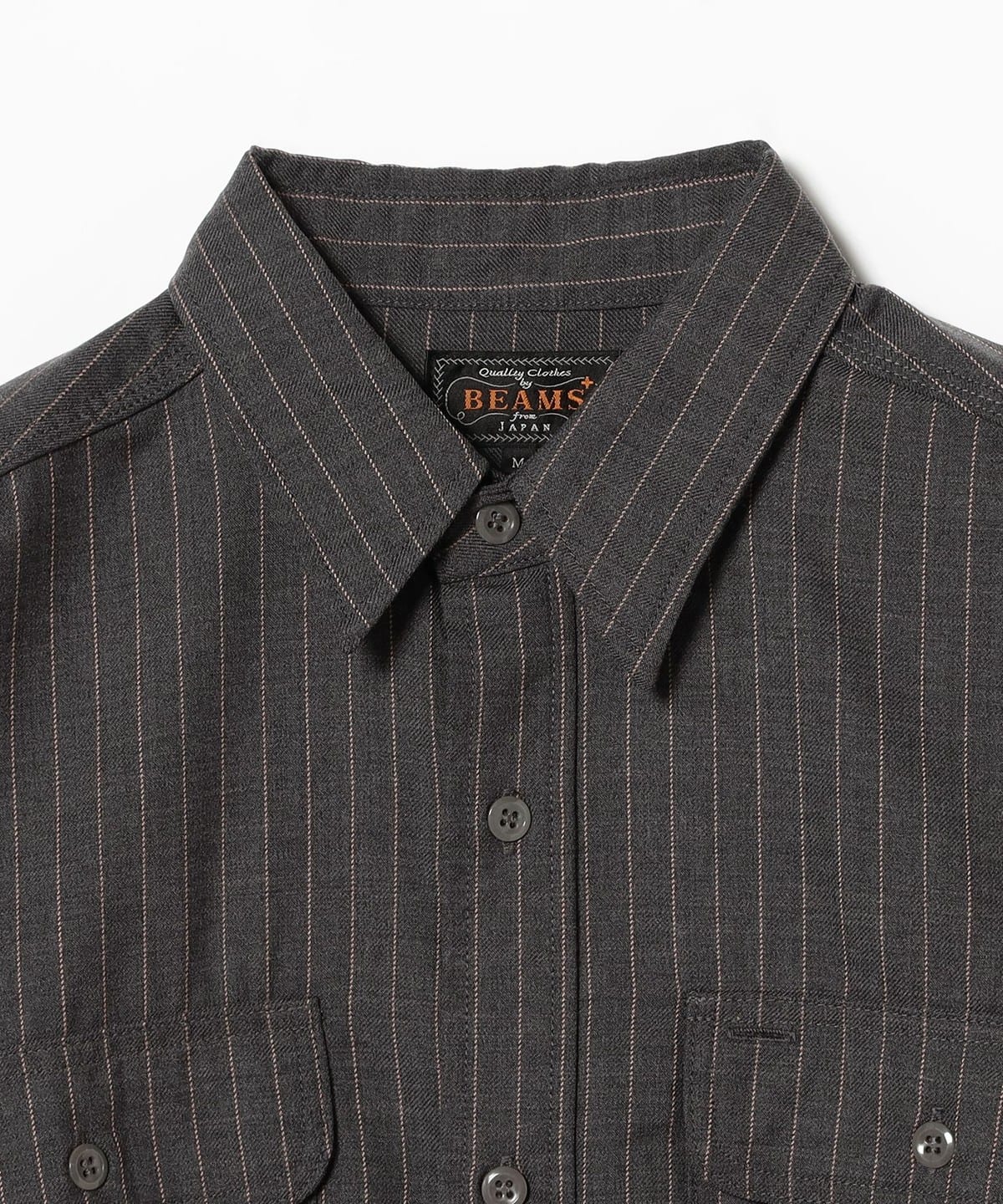 BEAMS PLUS（ビームス プラス）WORK Uniform Serge Pin Stripe（シャツ・ブラウス カジュアルシャツ）通販 ...