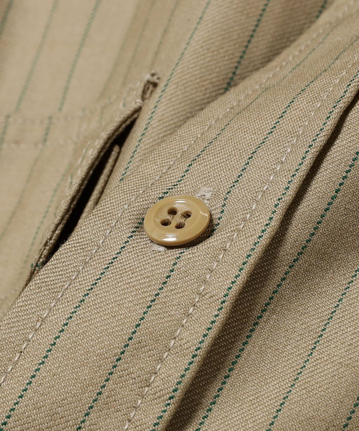 BEAMS PLUS（ビームス プラス）WORK Uniform Serge Pin Stripe（シャツ・ブラウス カジュアルシャツ）通販 ...