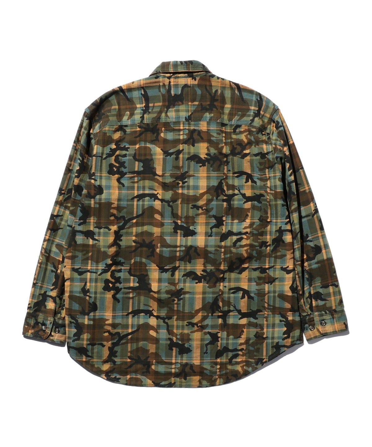 BEAMS PLUS BEAMS PLUS / Adventure Shirt Work Plaid Camo Over Print（襯衫 ...