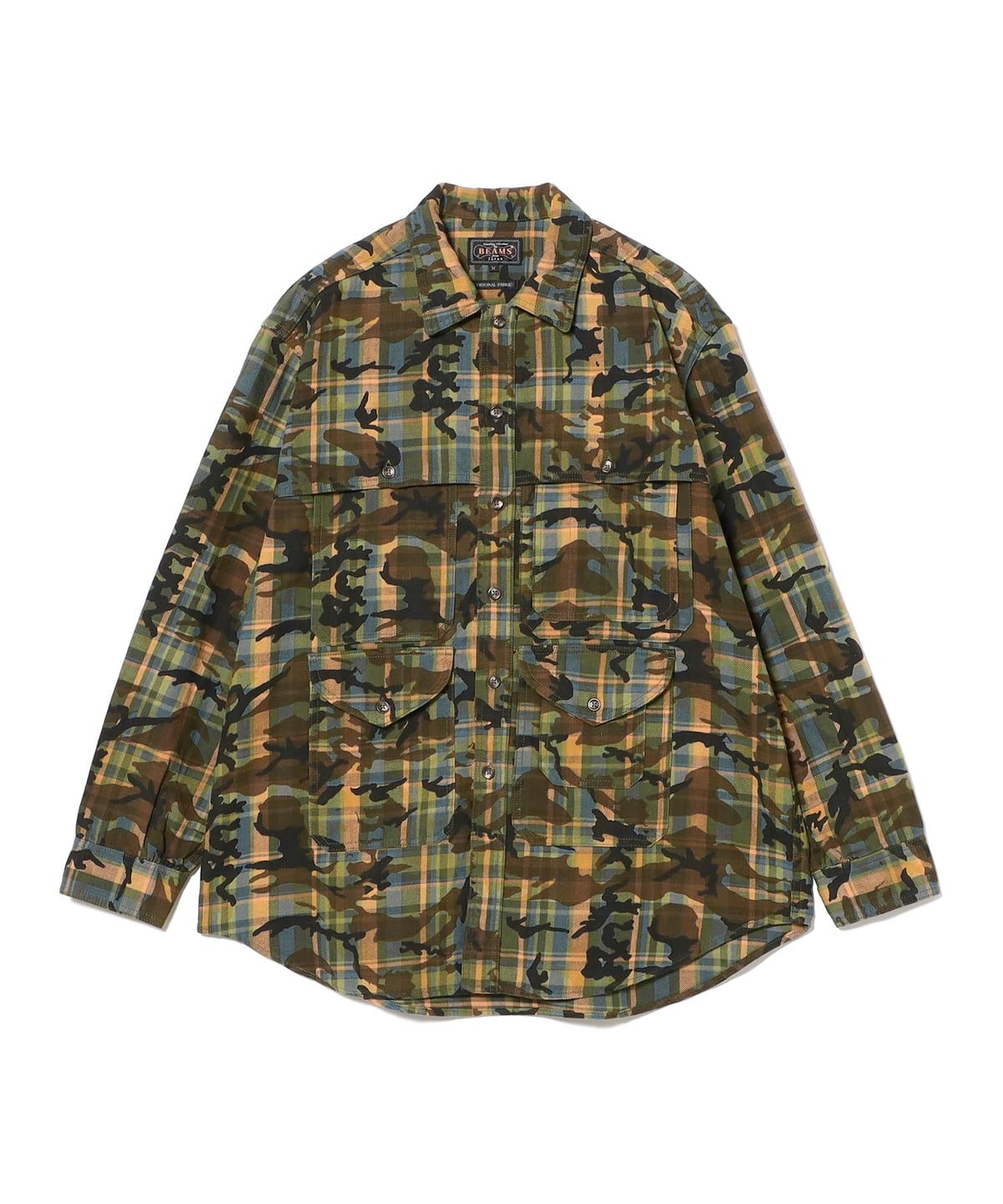 BEAMS PLUS BEAMS PLUS / Adventure Shirt Work Plaid Camo Over Print（襯衫 ...