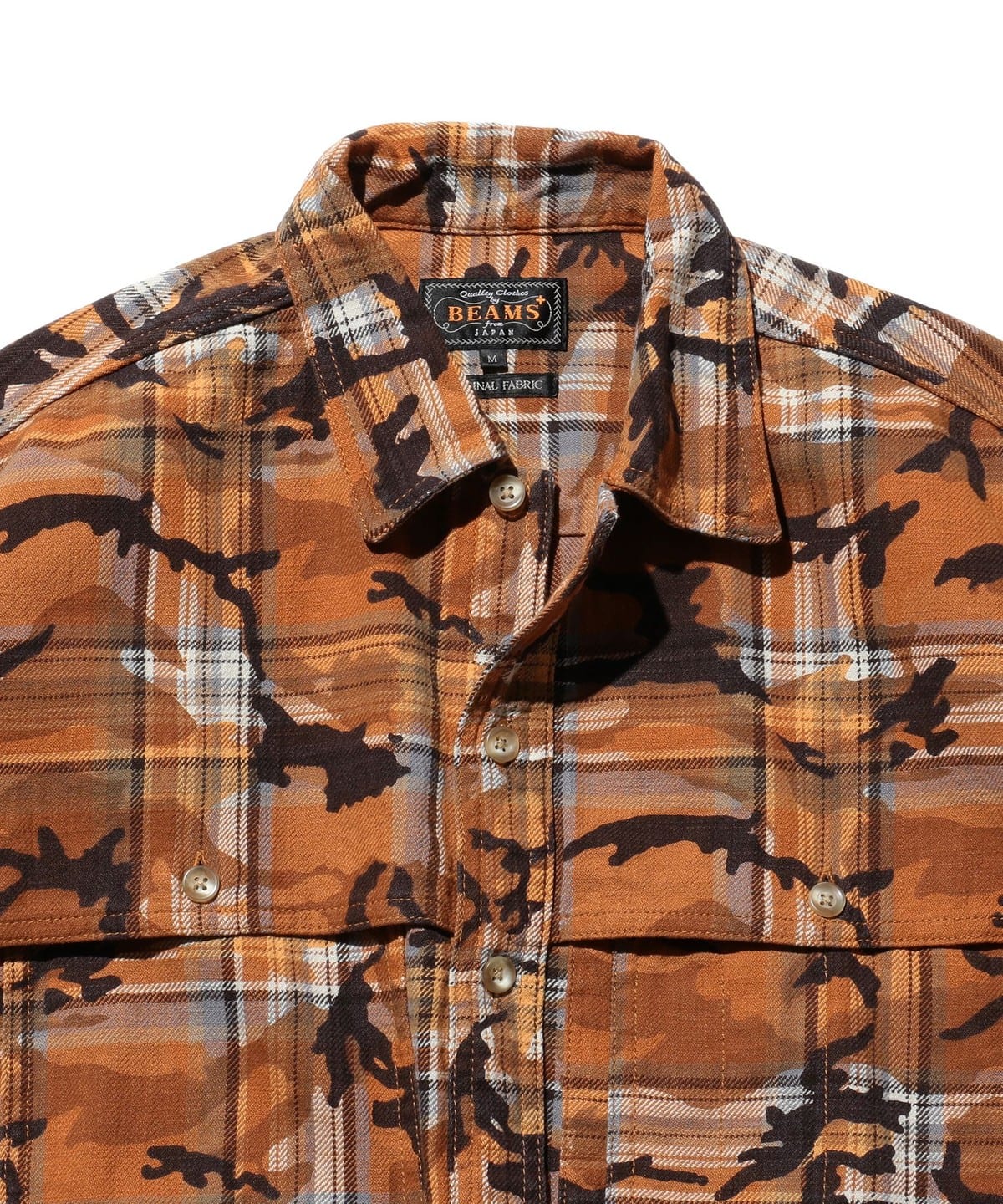 BEAMS PLUS BEAMS PLUS / Adventure Shirt Work Plaid Camo Over Print（襯衫 ...
