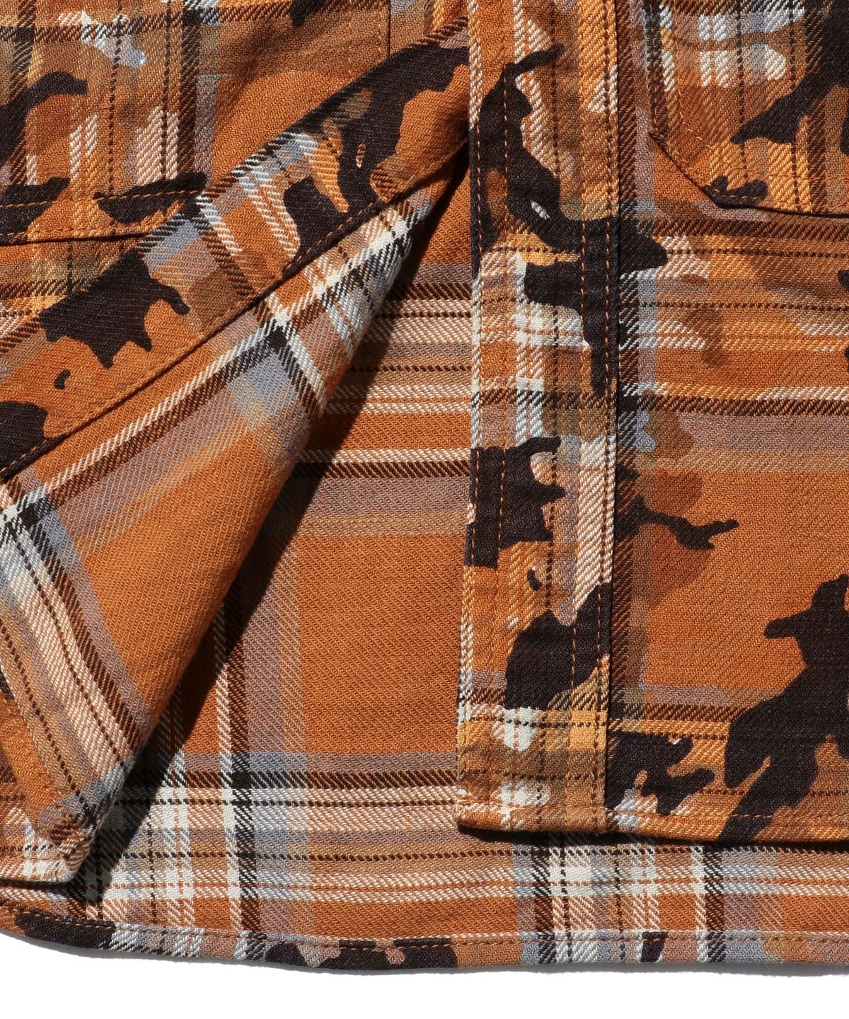 BEAMS PLUS BEAMS PLUS / Adventure Shirt Work Plaid Camo Over Print（襯衫 ...