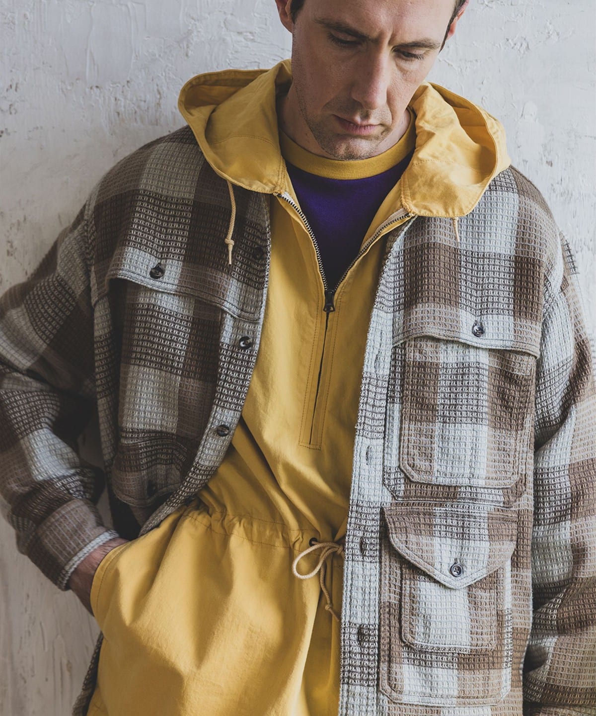 BEAMS PLUS（ビームス プラス）Adventure Shirt Dobby Block Plaid（シャツ・ブラウス カジュアルシャツ ...