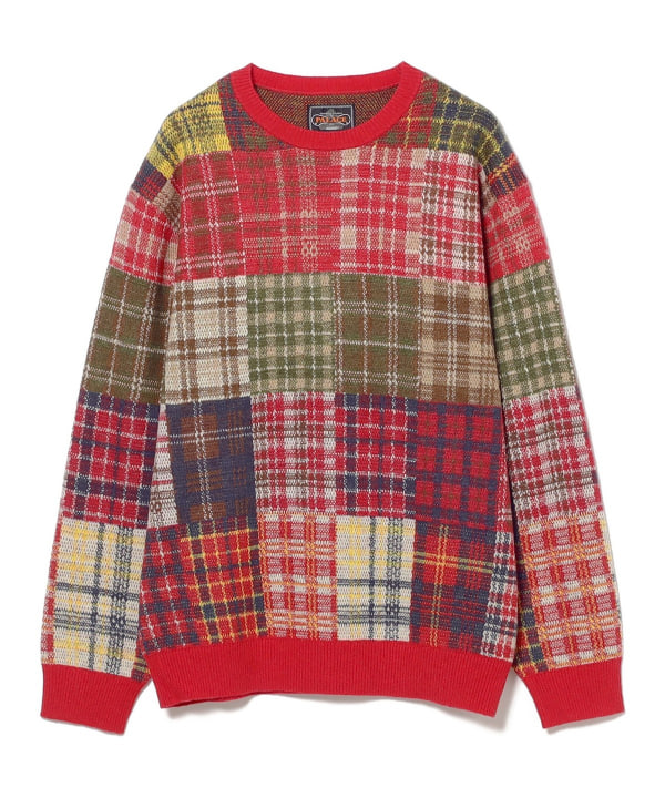 BEAMS PLUS (BEAMS PLUS) [Special order] PALACE / CREW KNIT PATCHWORK ...