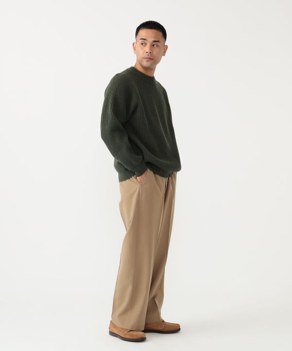 BEAMS PLUS (BEAMS PLUS) [Special order] BATONER / HYPER HIGH TWIST CREW NECK (Tops, Knitwear ...