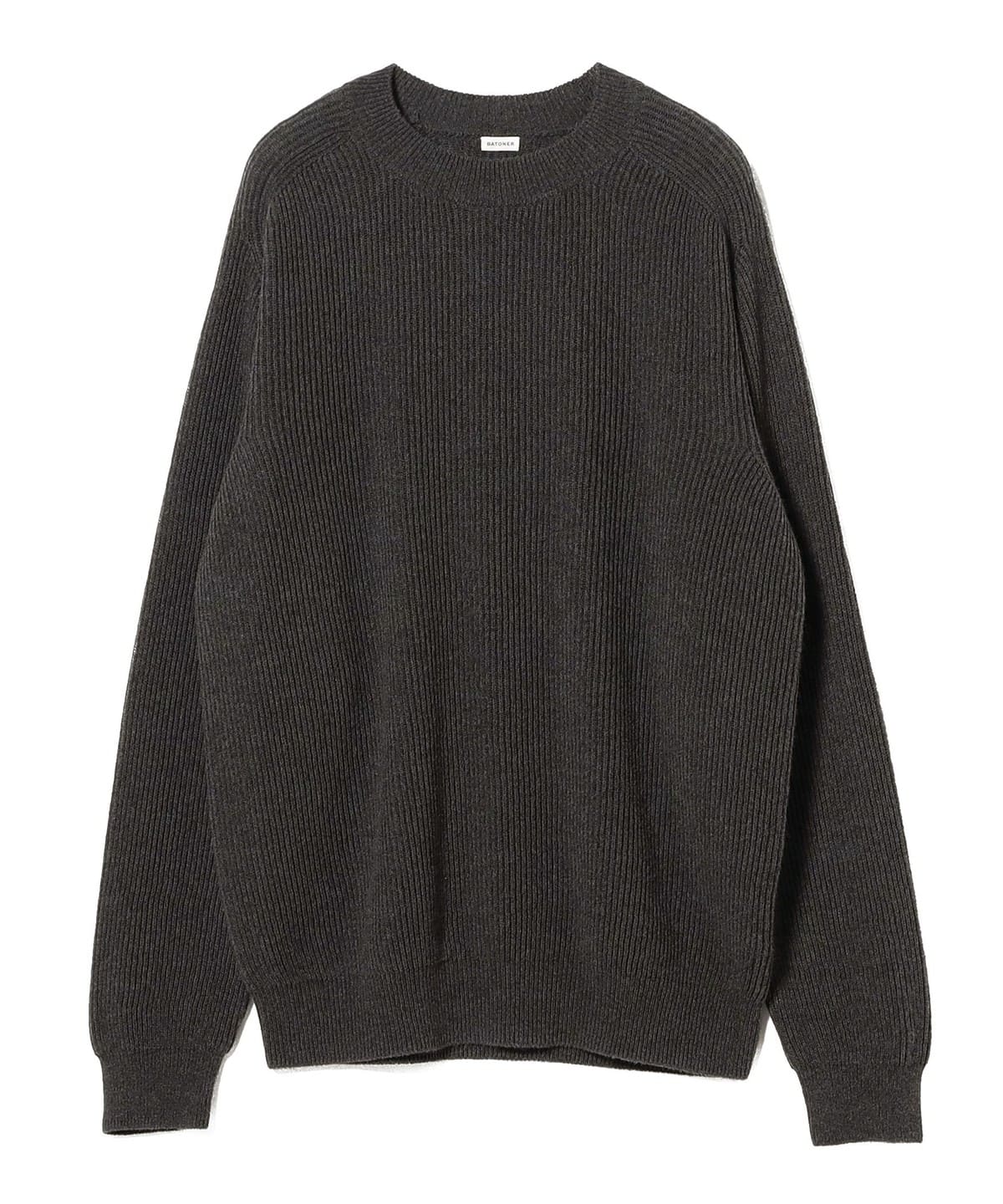 BEAMS PLUS（ビームス プラス）BATONER / REVERSE CASH RIB CREW NECK（トップス ニット・セーター）通販｜BEAMS