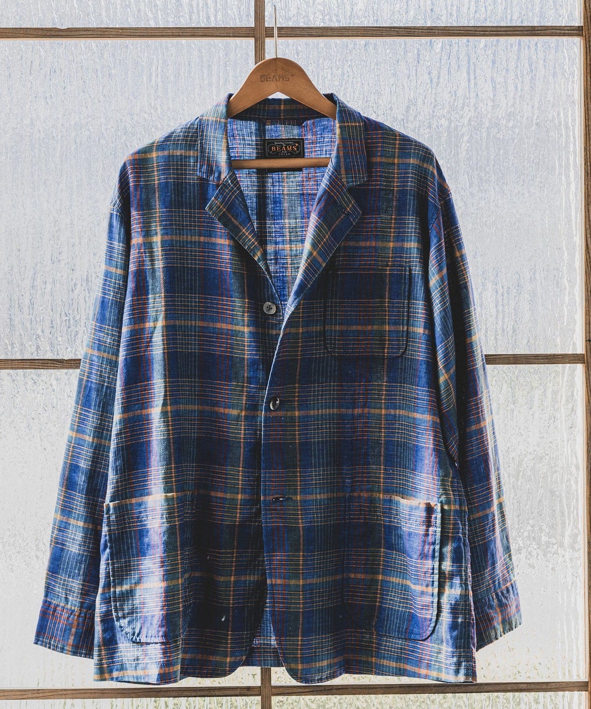 BEAMS PLUS（ビームス プラス）4B Cuffs Jacket Mesh Plaid（ジャケット カジュアルジャケット）通販｜BEAMS